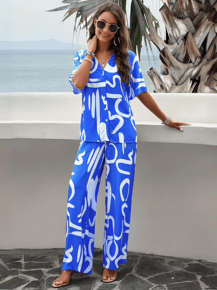 Beach Vacation Matching Set - Blue – SMAIBULUN