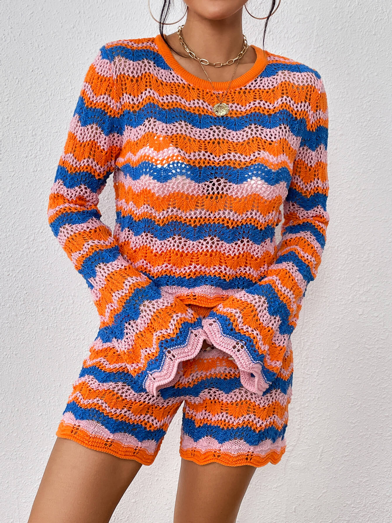 Cali Knit Crochet Matching Set - Orange – SMAIBULUN