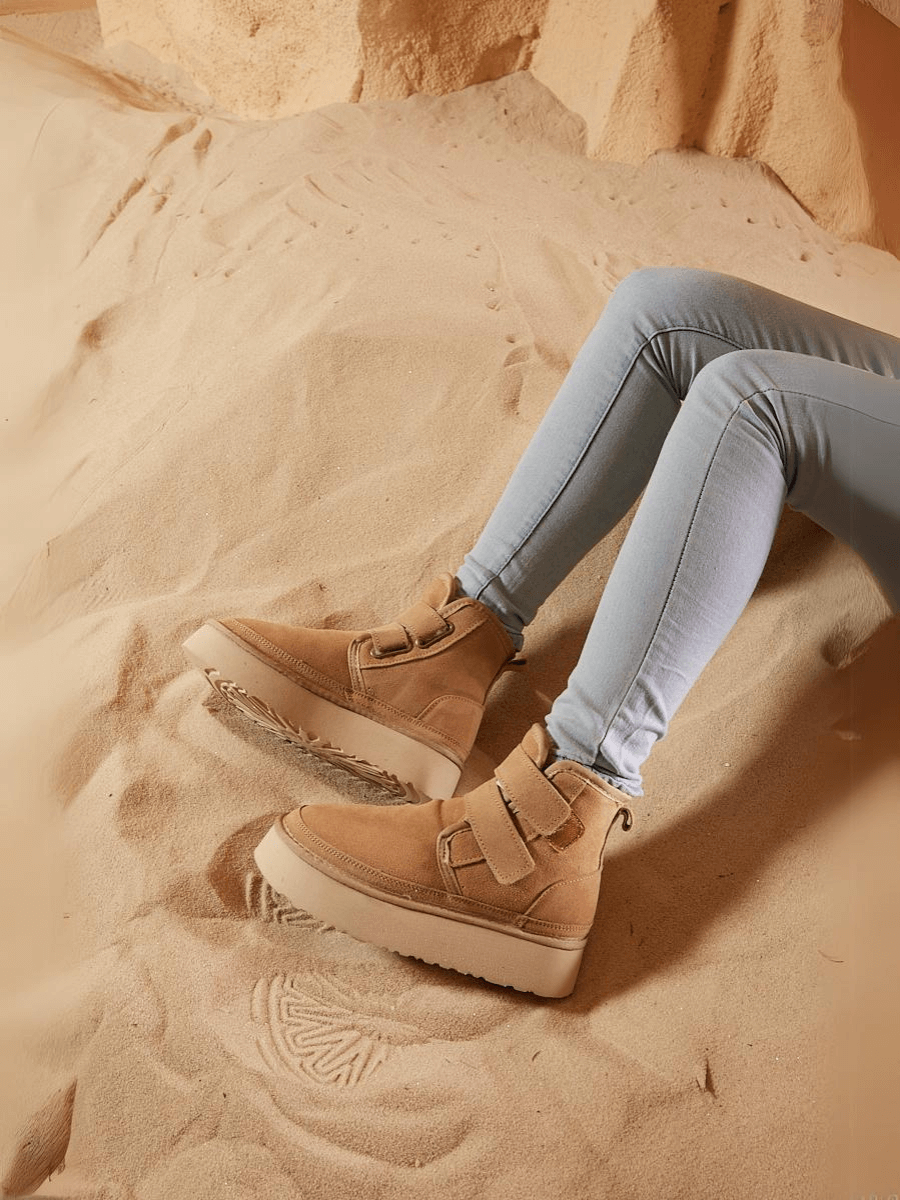 Smaibulun Ugg | Arlene Suede Platform Boots - Sand – SMAIBULUN